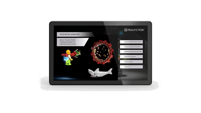 Support For Realfiction's 3D Holographic Displays